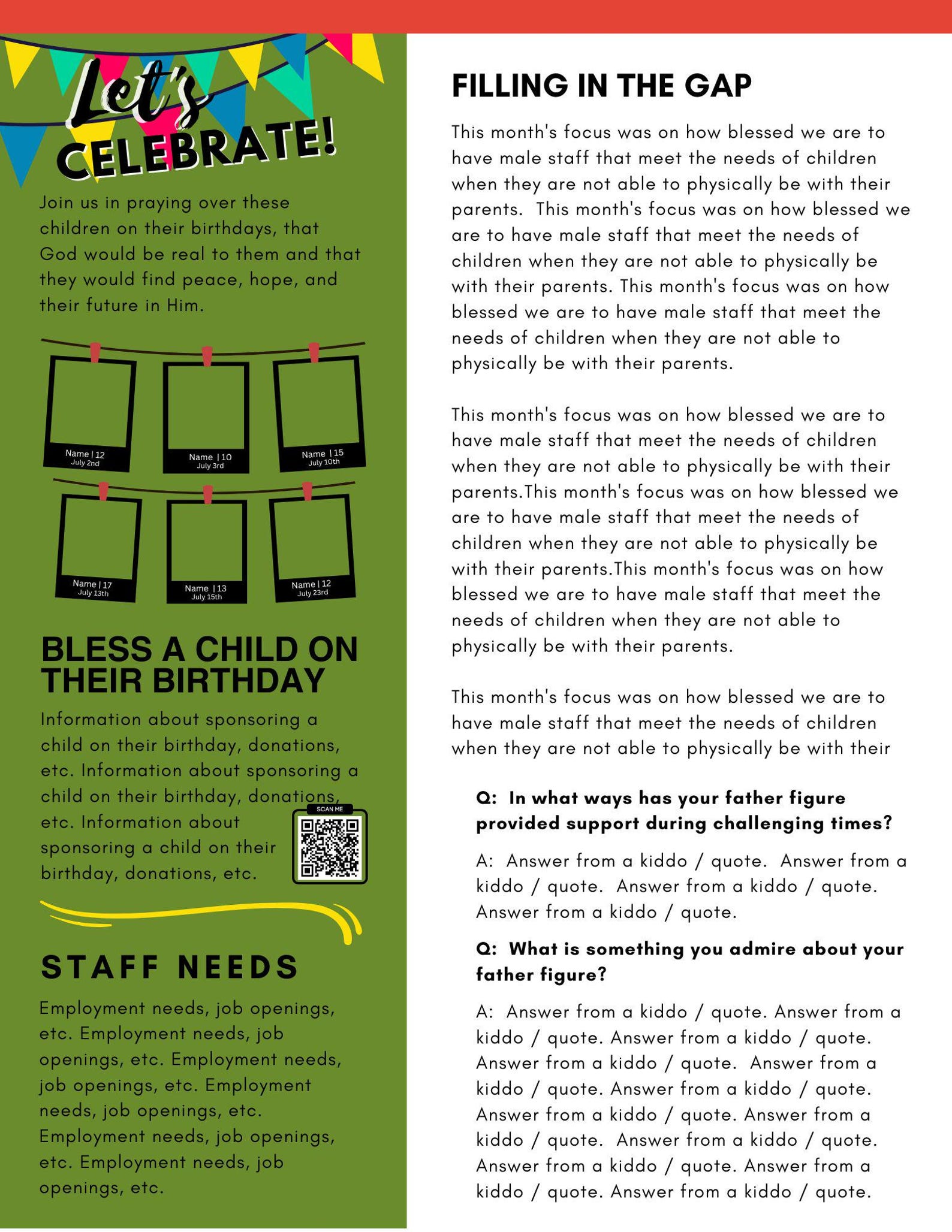 Summer Newsletter Template - Canva, Fully Editable - Etsy