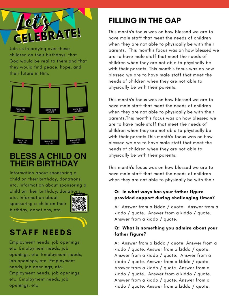 Summer Newsletter Template - Canva, Fully Editable - Etsy