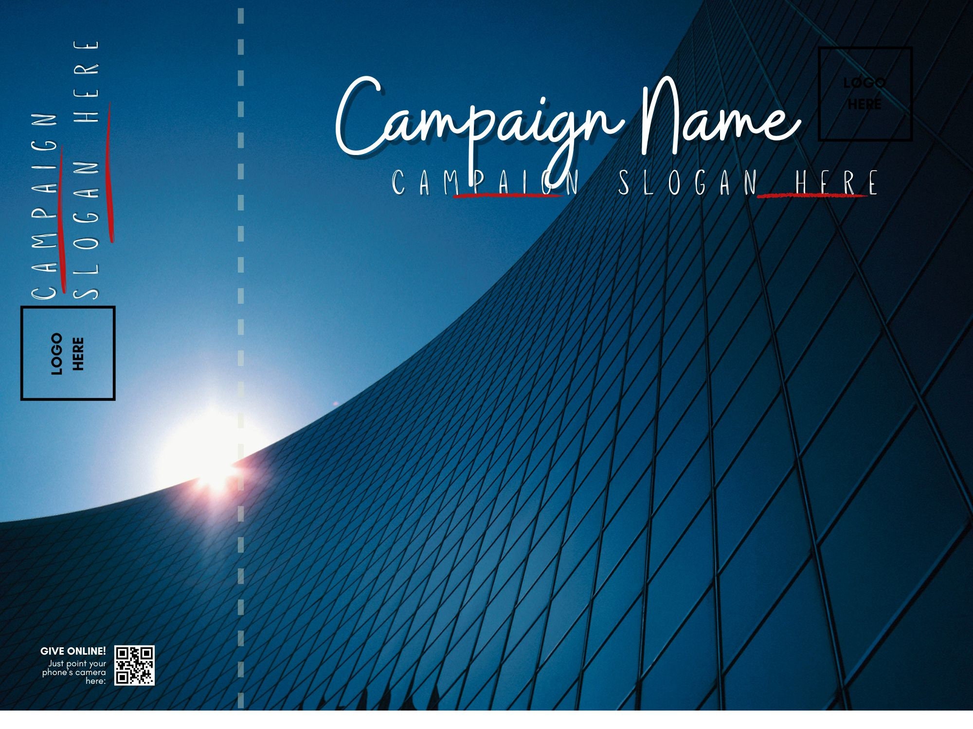 Nonprofit Donation Pledge Card Template, Tear-off Bookmark (canva ...