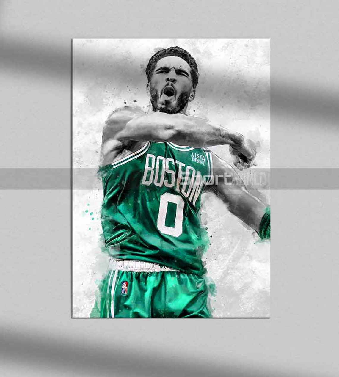 Jayson Tatum Poster, Jayson Tatum Print, Canvas Print, Kids Decor, Man ...