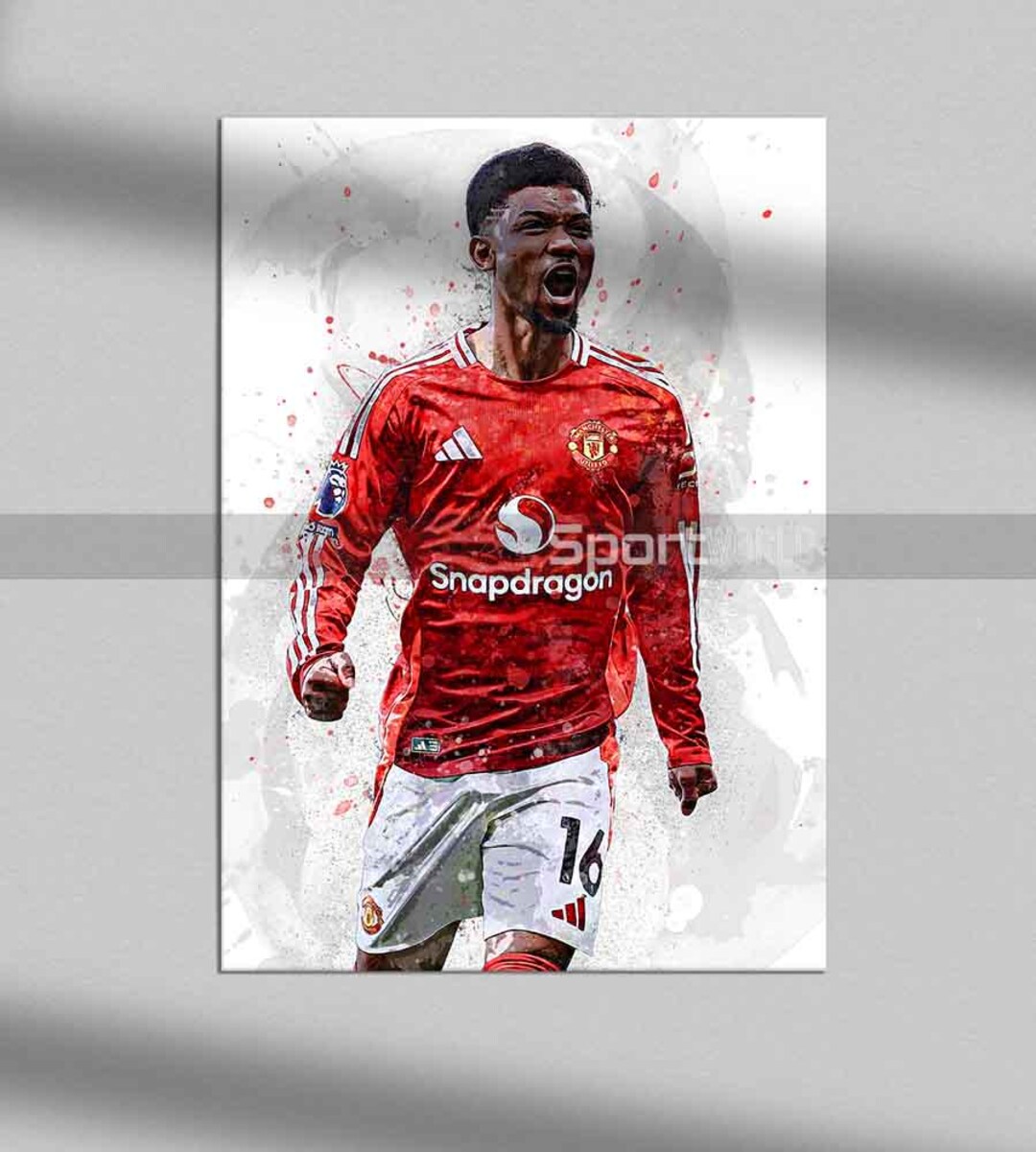 Amad Diallo Poster, Amad Diallo Print, Canvas Print, Art Print Kids ...