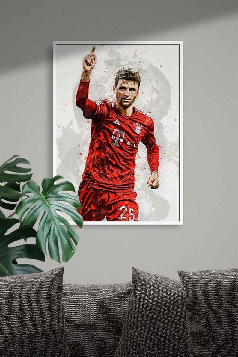 Thomas Muller Poster, Thomas Müller Print, Canvas Print, Kids Decor ...
