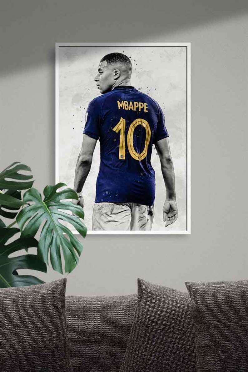 Kylian Mbappe Poster: Museum-quality Football Canvas Print - Etsy