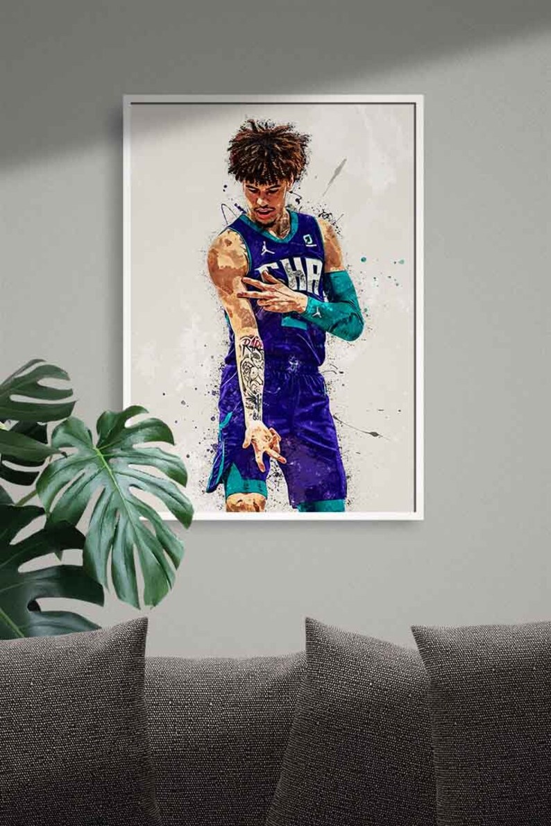 Lamelo Ball Poster, Lamelo Ball Print, Canvas Print, Kids Decor, Man ...