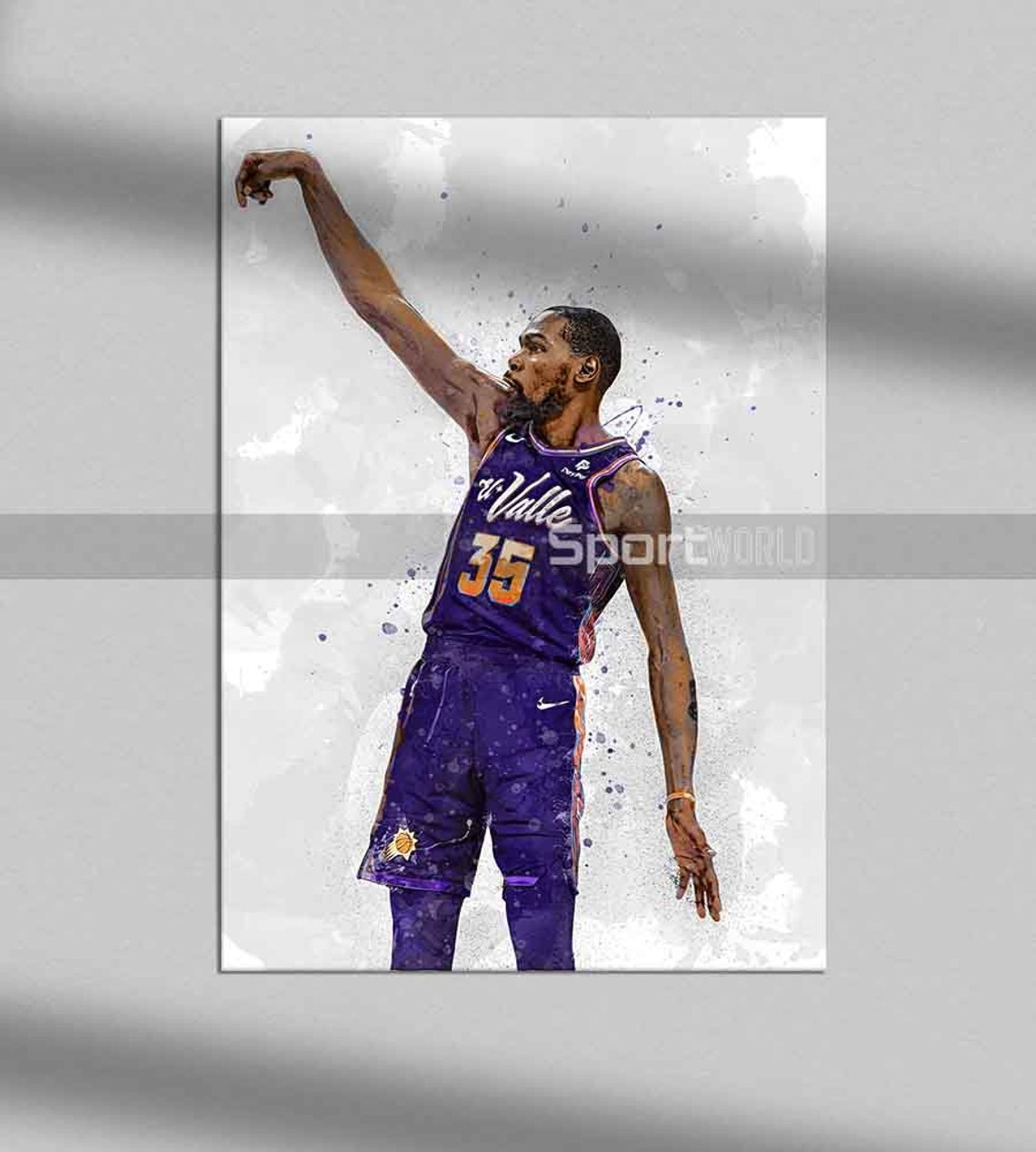 Durant Poster, Kevin Durant Print, Canvas Print, Kids Decor, Man Cave ...