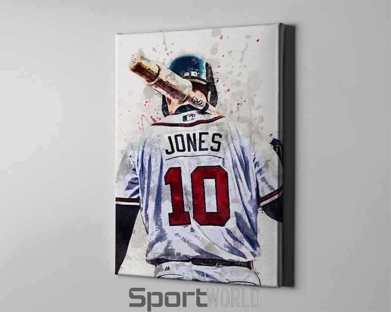 Chipper Jones Poster Jones Print, Canvas Print, Kids Decor, Man Cave ...