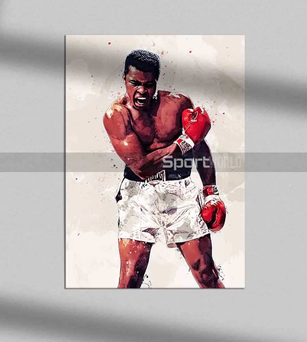 Muhammad Ali Poster, Muhammad Ali Print, Canvas Print, Kids Decor, Man ...