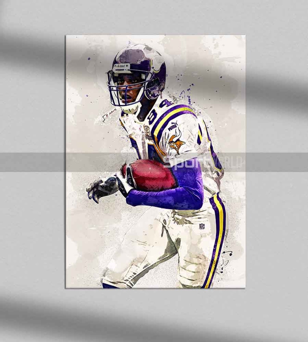 Randy Moss Poster, Sports Art Print, Man Cave Decor - Etsy