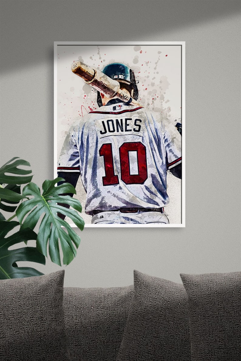 Chipper Jones Poster Jones Print, Canvas Print, Kids Decor, Man Cave ...