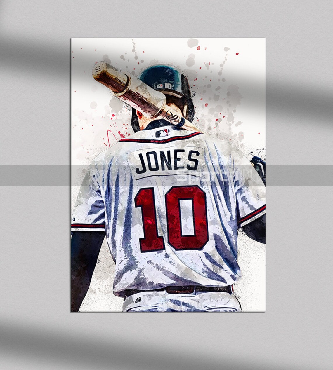 Chipper Jones Poster Jones Print, Canvas Print, Kids Decor, Man Cave ...