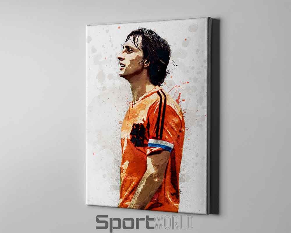 Johan Cruyff Poster, Cruyff Print, Canvas Print, Kids Decor, Man Cave ...