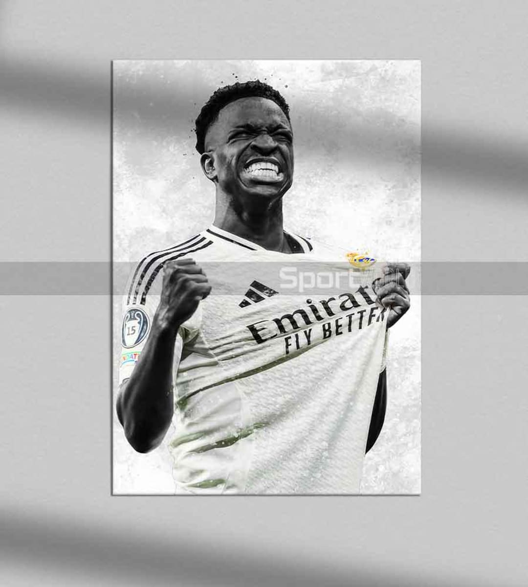 Vinícius Júnior Poster, Print, Canvas Print, Kids Decor, Man Cave Gift ...