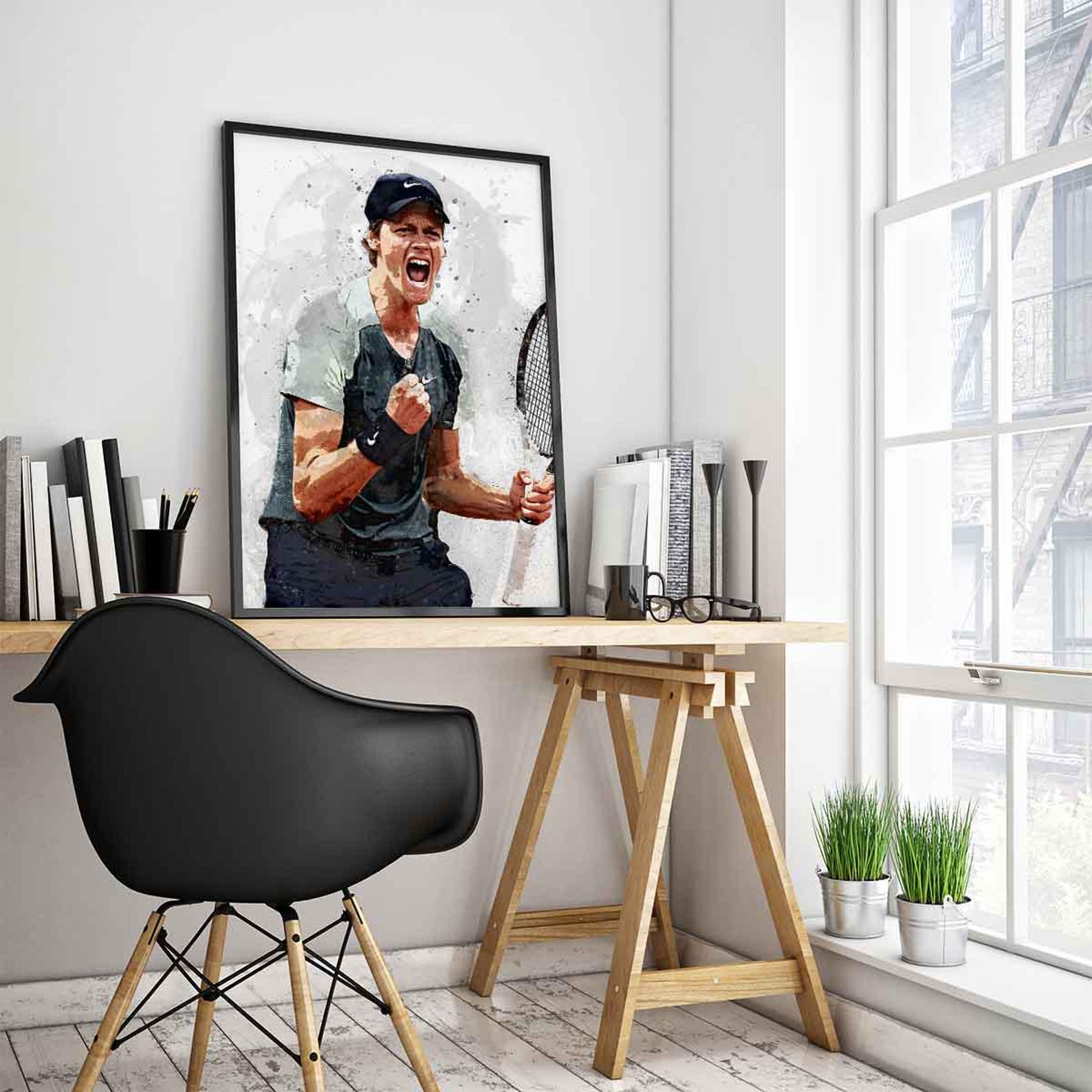 Jannik Sinner Poster, Sinner Print, Canvas Print, Kids Decor, Man Cave ...