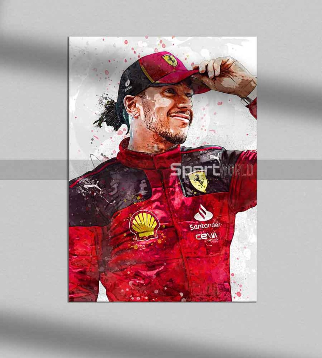 Lewis Hamilton Poster, Lewis Hamilton Print, Canvas Print, Kids Decor ...