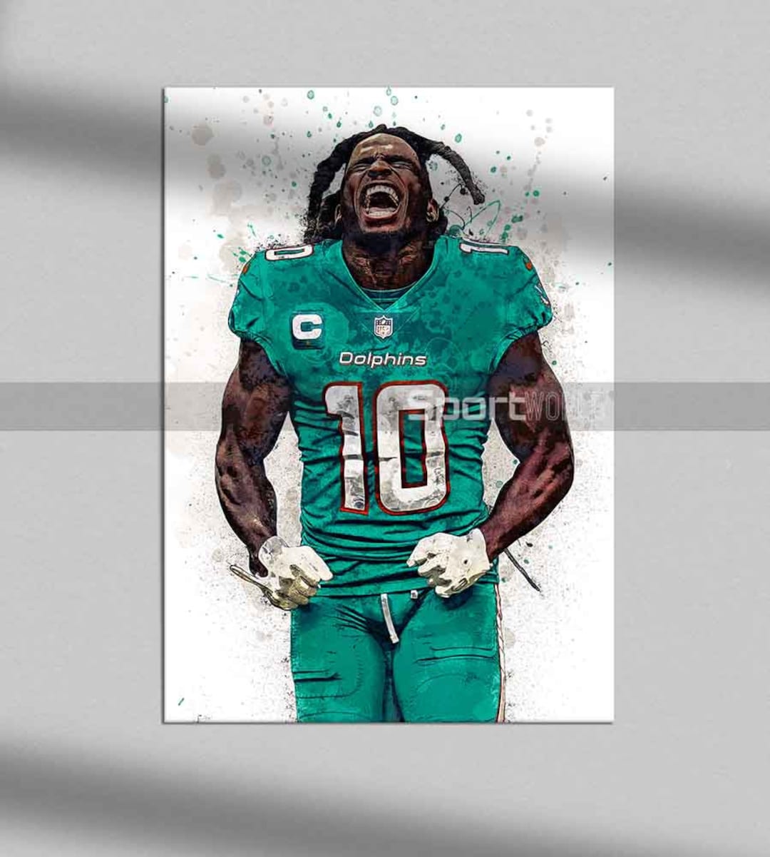 Tyreek Hill Poster Tyreek Hill Print, Canvas Print, Kids Decor, Man ...