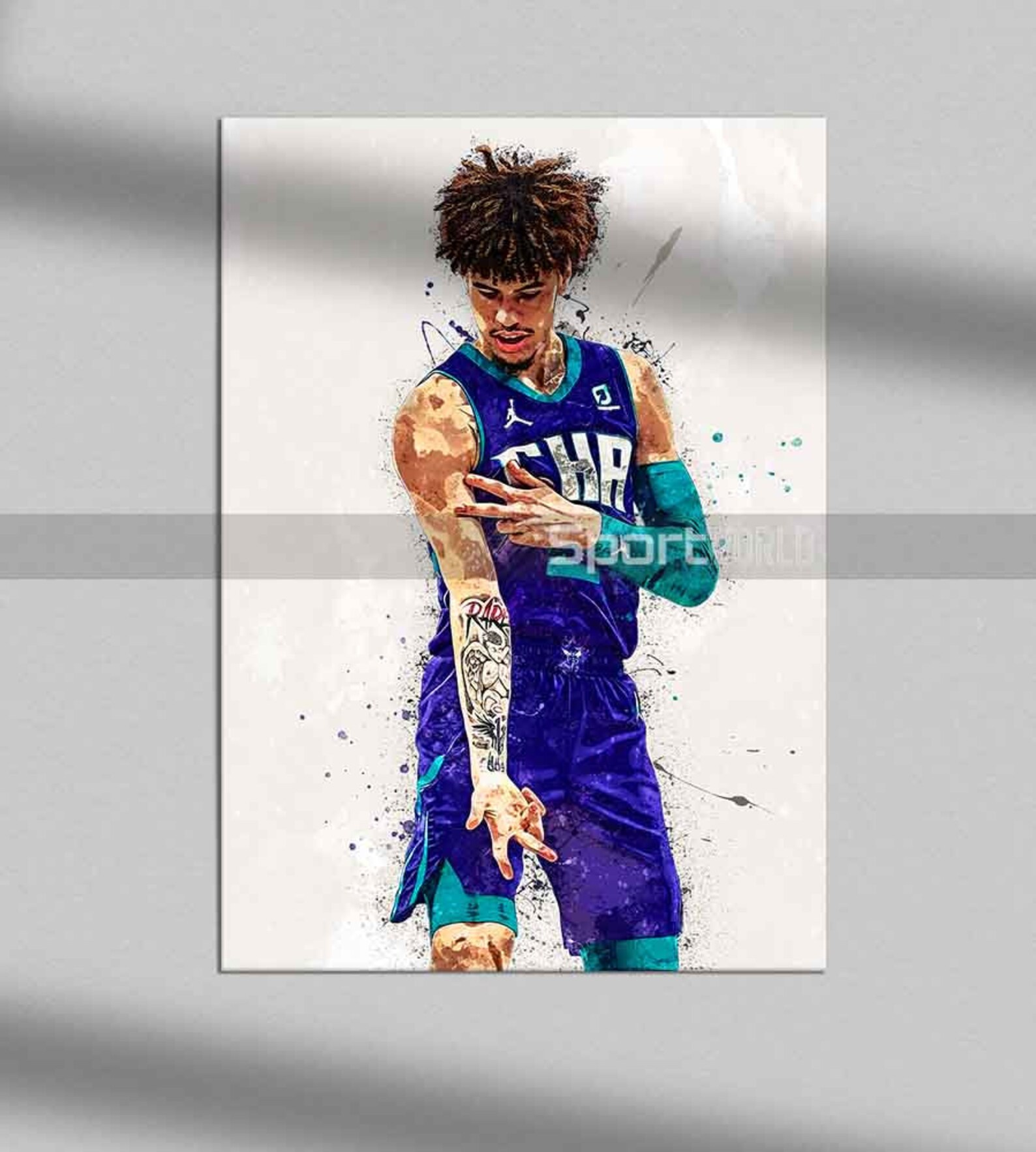 Lamelo Ball Poster, Lamelo Ball Print, Canvas Print, Kids Decor, Man ...