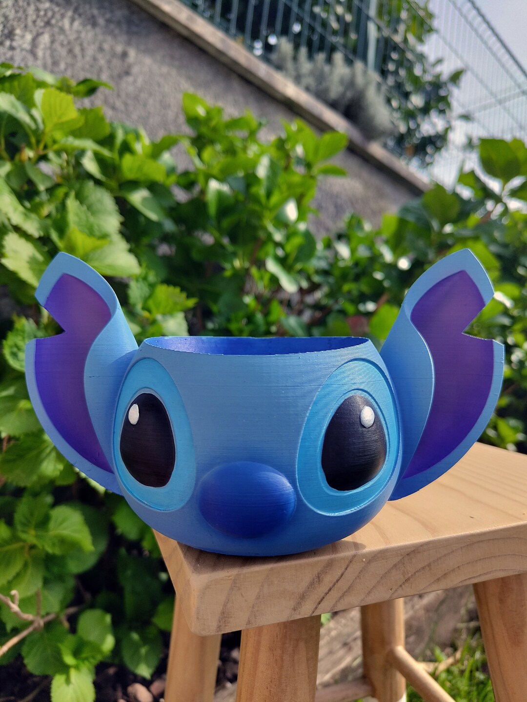 Pretty Stitch Planter / Plants / Hand Painted / 3D Planter / - Etsy