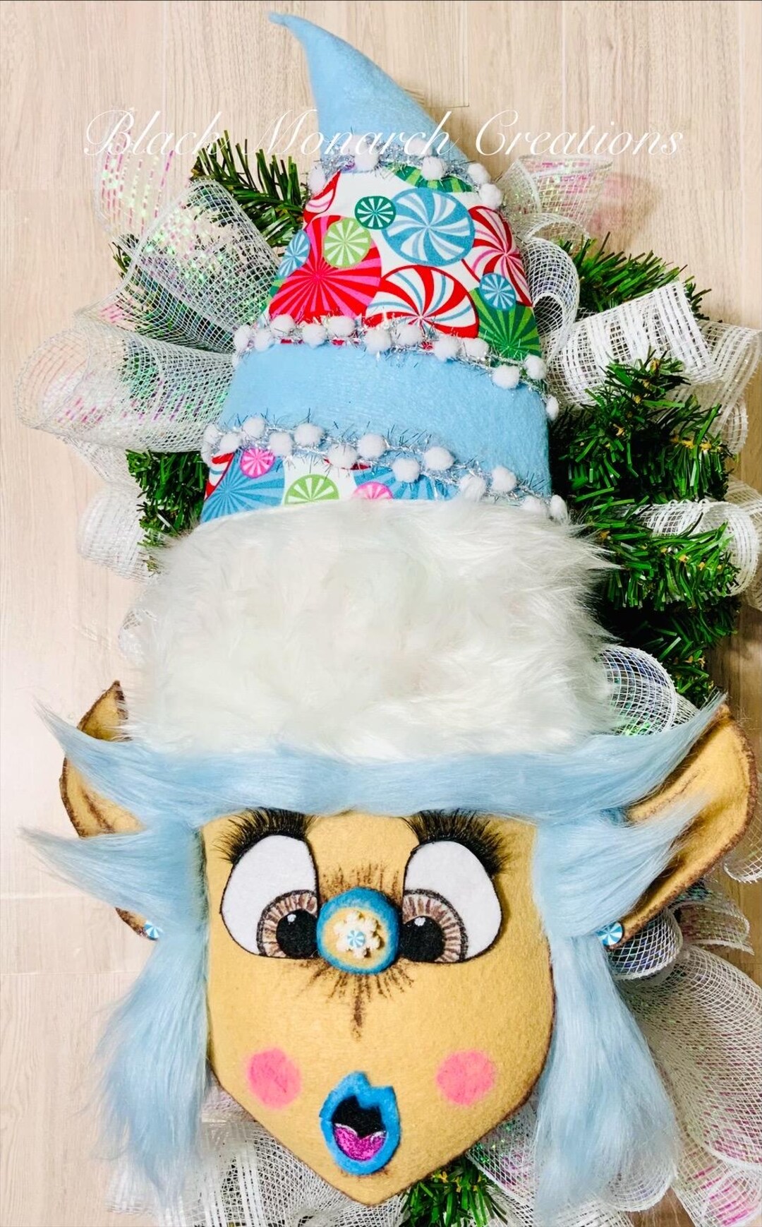 Whimsical Elf Wreath Attachment: Handmade Christmas Decor - Etsy