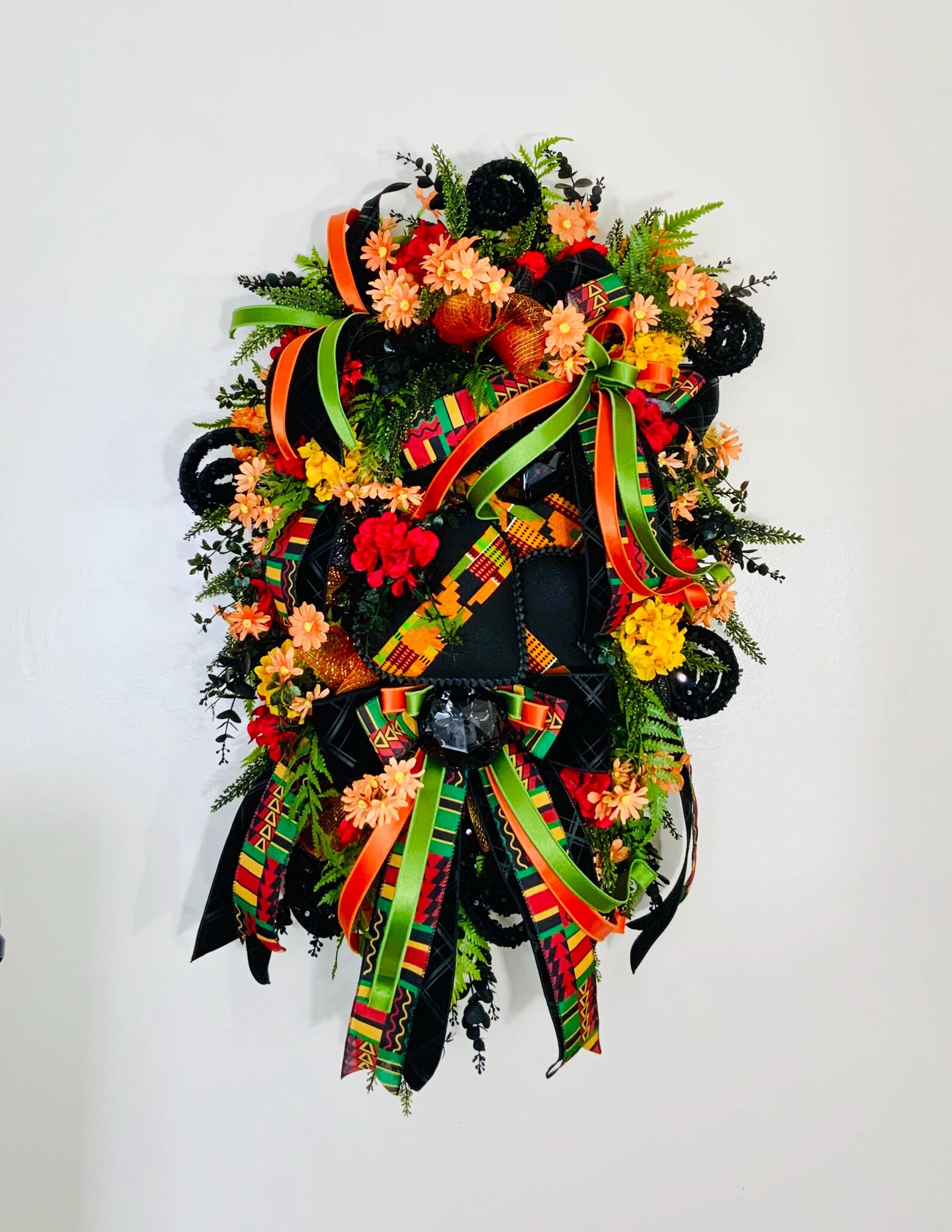 Juneteenth Wreath, Everyday Wreath, Spring Wreath, Summer Wreath, Deco ...