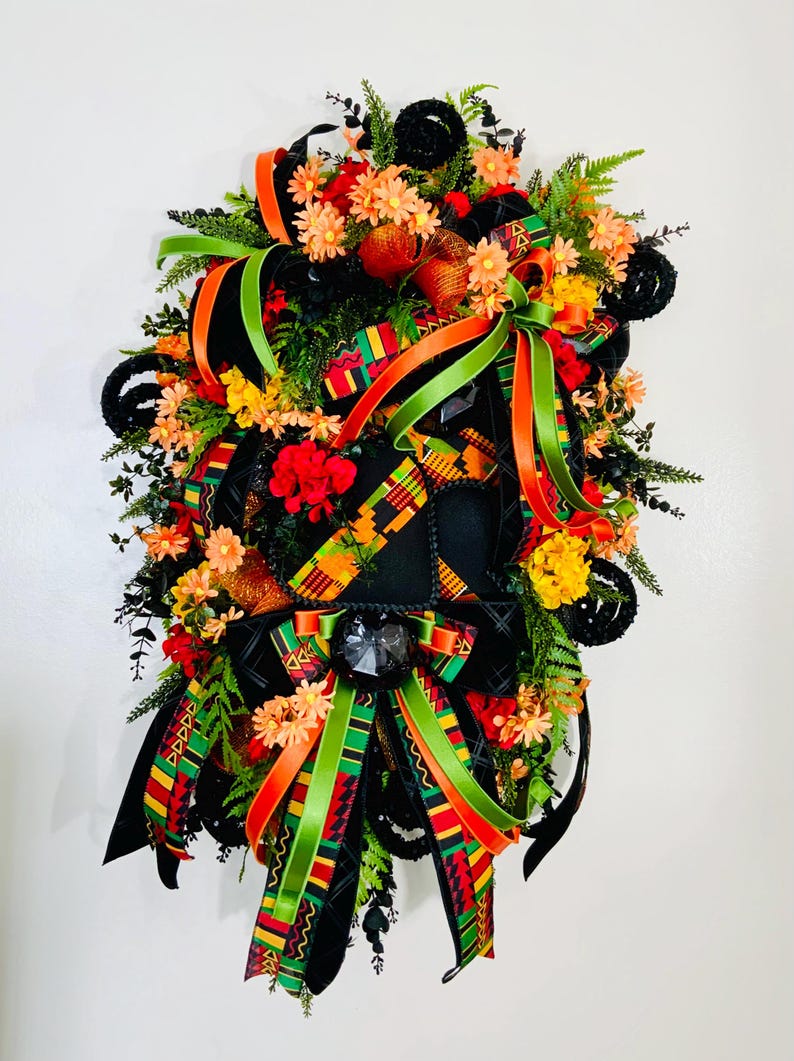Juneteenth Wreath, Everyday Wreath, Spring Wreath, Summer Wreath, Deco ...