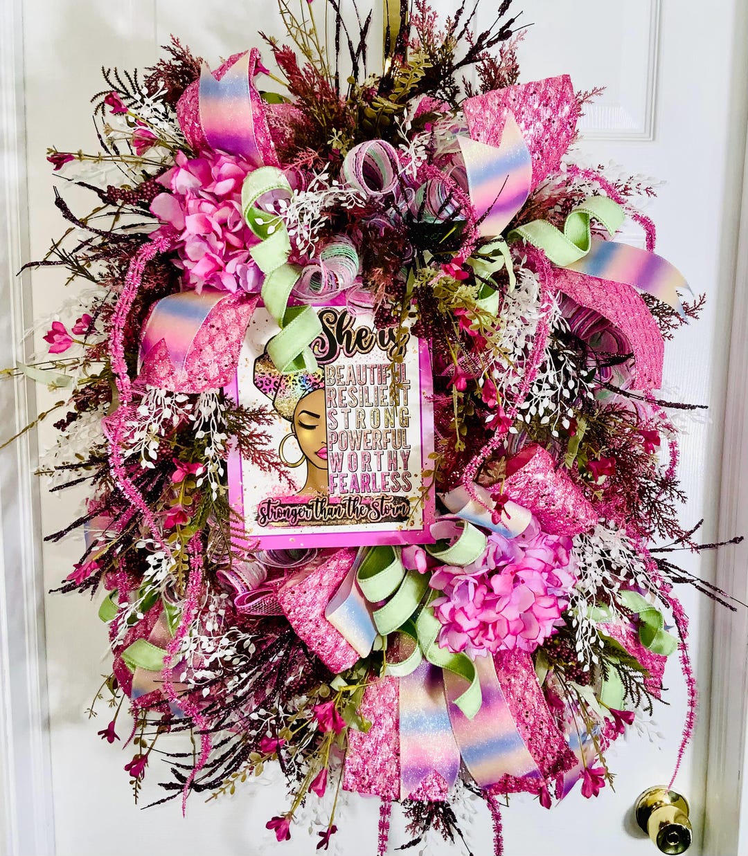 Motivational Wreath, Inspirational Decor, Spring Wreath, Summer Wreath ...