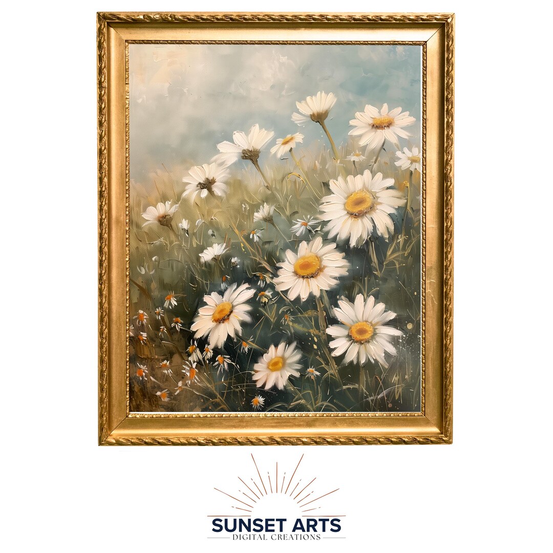 Daisies | Flower Print, Digital Download, Printable - Etsy