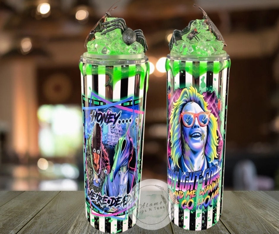 Beetlejuice Tumbler - Etsy