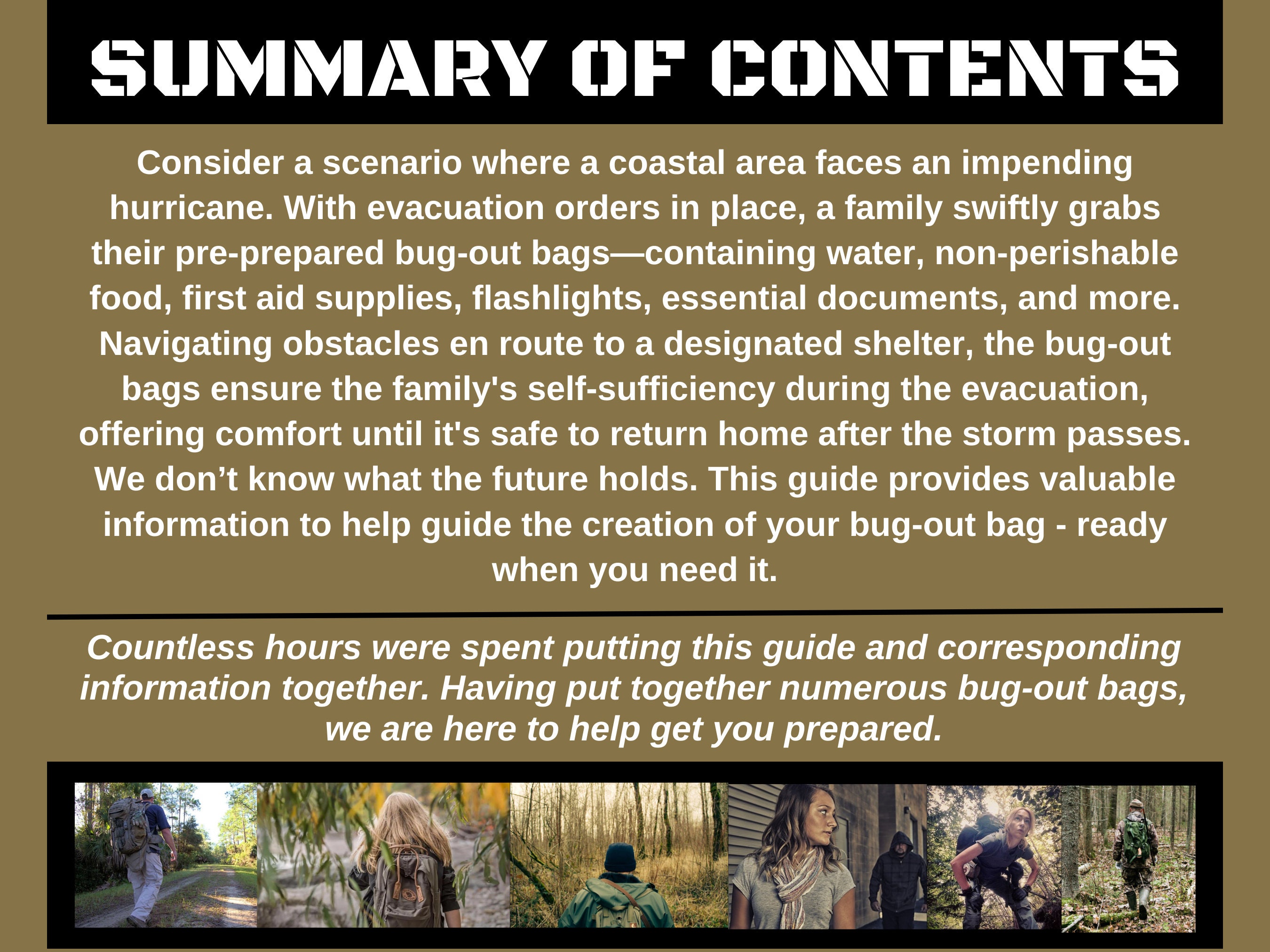 Guide on How to Build a Bug Out Bag - Instant Digital Download ...