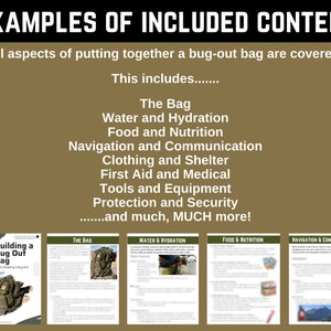 Guide on How to Build a Bug Out Bag - Instant Digital Download ...
