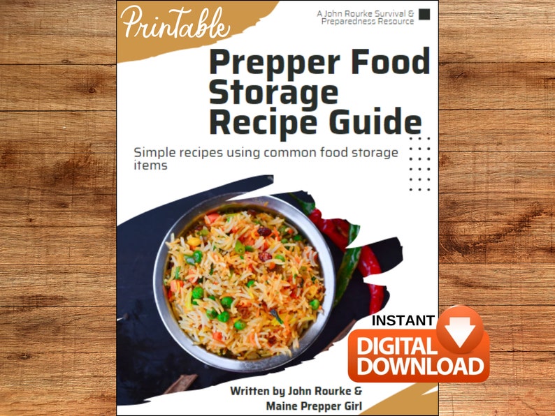 Prepper Food Storage Recipe Guide Printable Cookbook- Digital ...