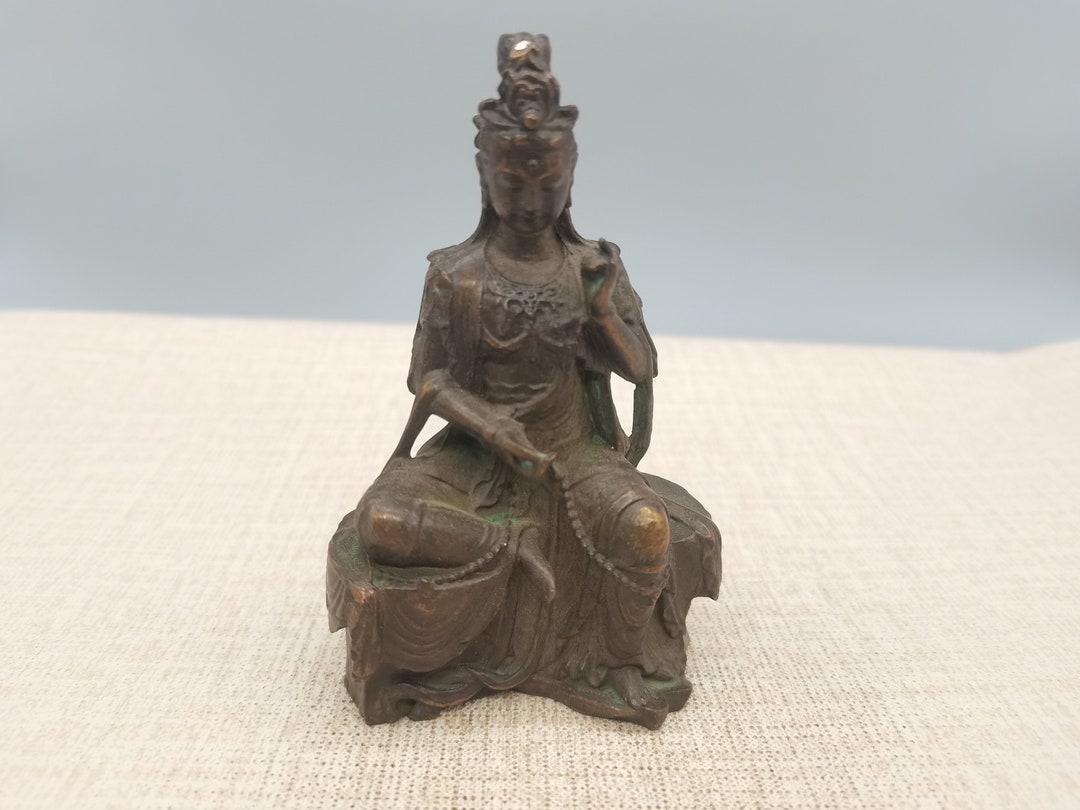 Antique Rare Guanyin Bodhisattva Statue Valuable Collectible, Perfect ...