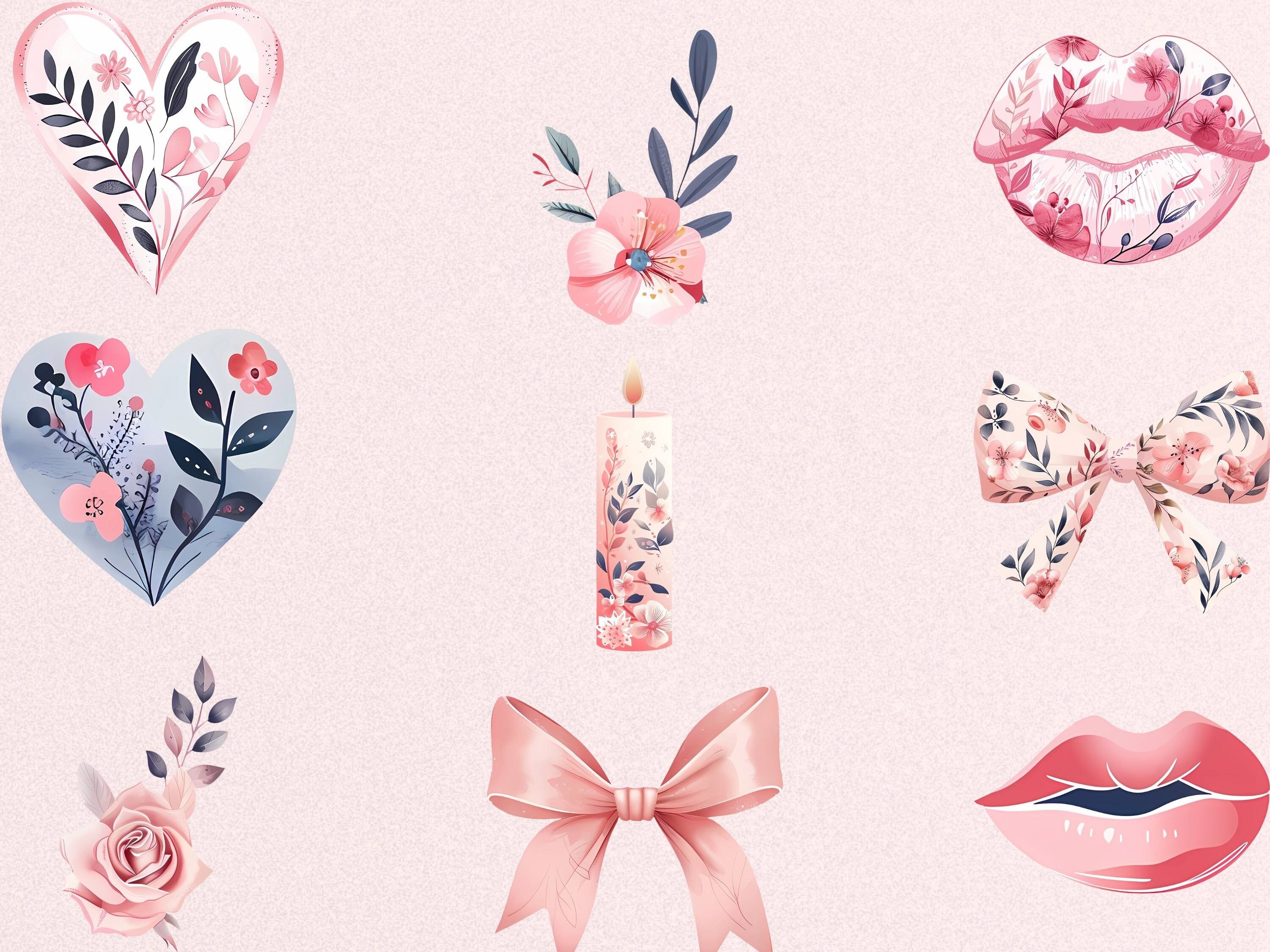 Xoxo PNG, XOXO Clipart Set, Floral Xoxo Png, Floral PNG, Xoxo Glitter ...