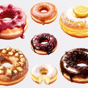 Beignet Clipart, Donuts PNG, Donut Clipart, Dessert Clip Art, Cake ...