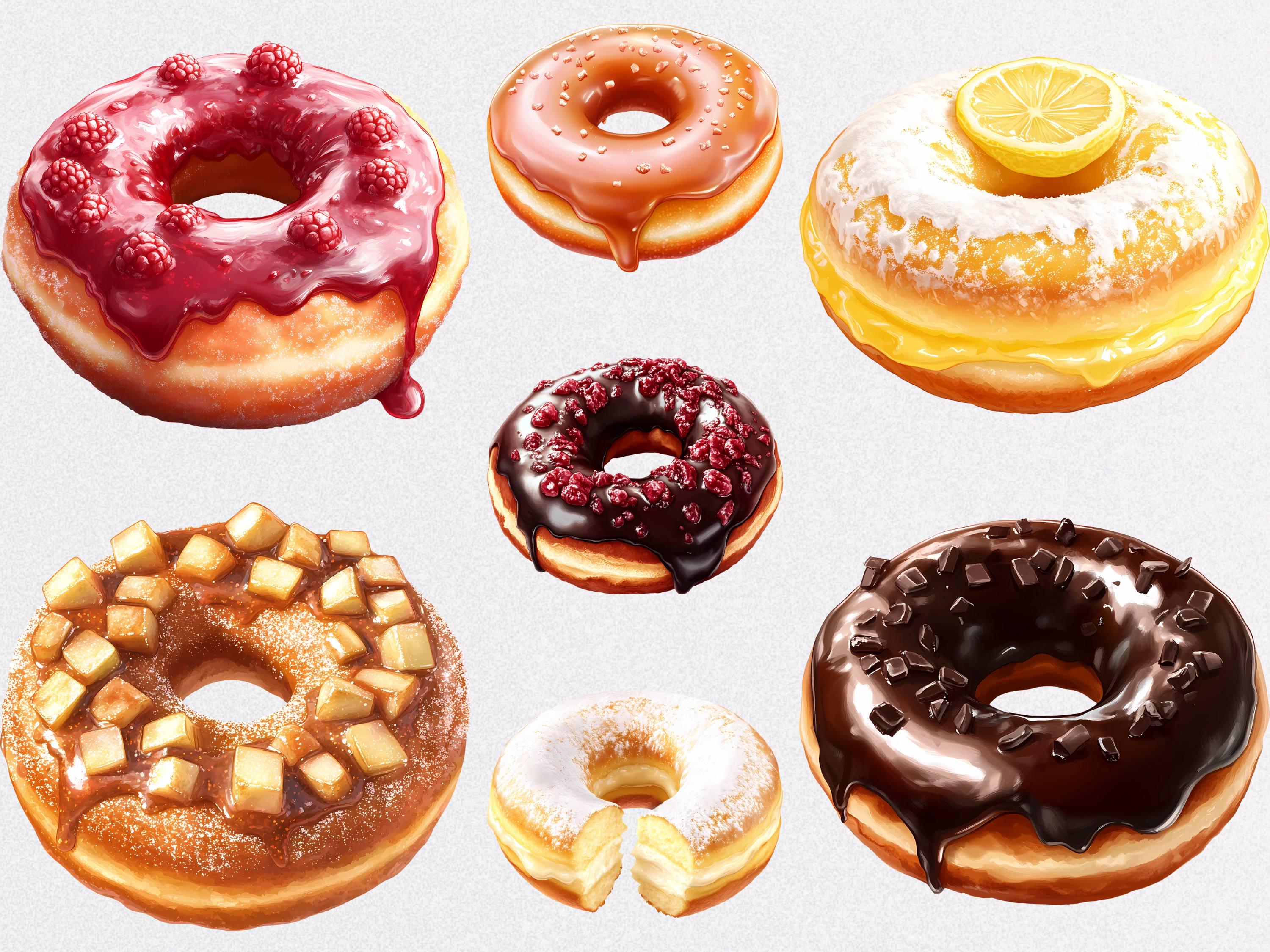 Beignet Clipart, Donuts PNG, Donut Clipart, Dessert Clip Art, Cake ...