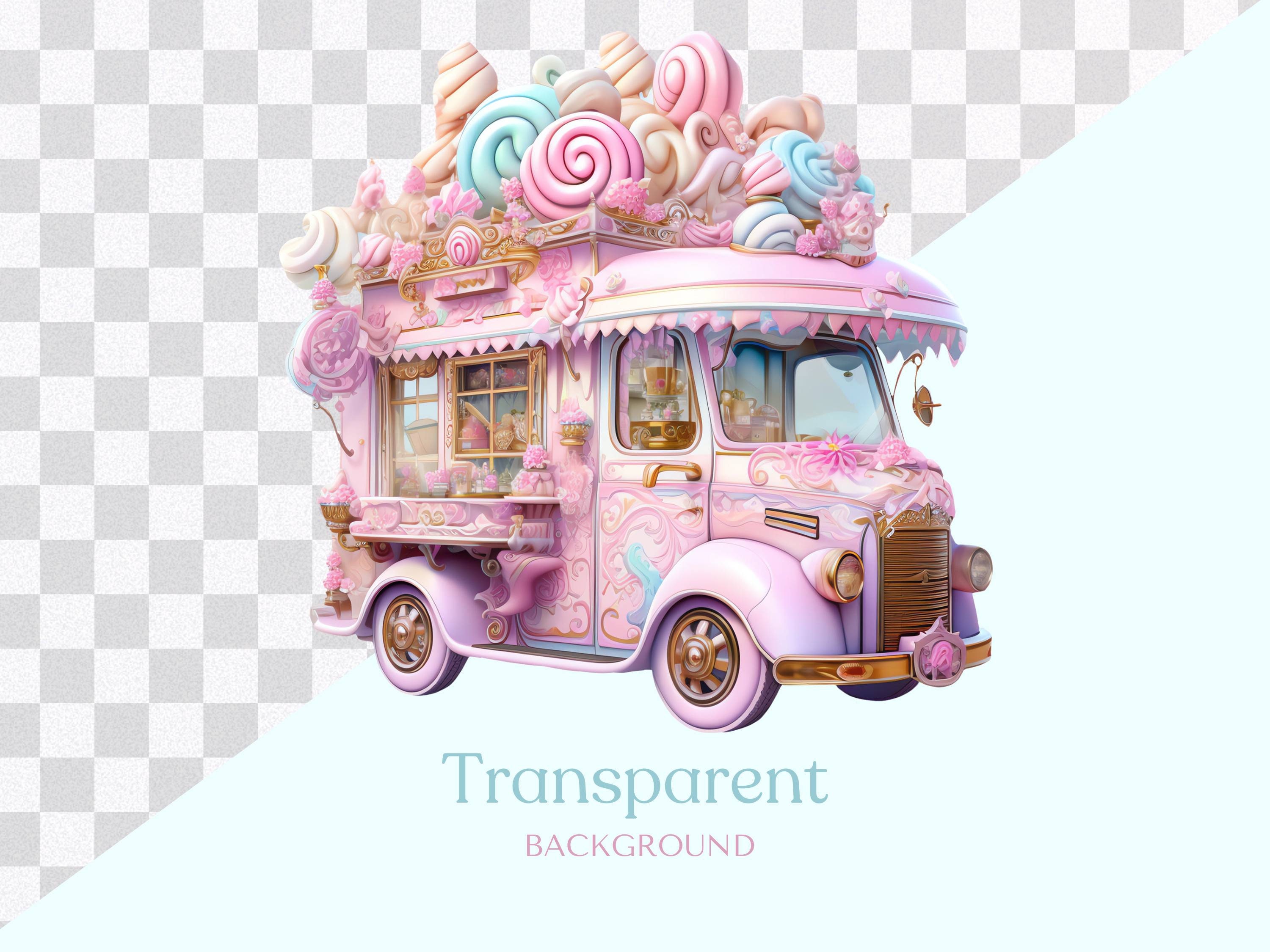 Delivery Truck Clipart, Food Truck Png, Fairytale Clipart, Food Cart ...