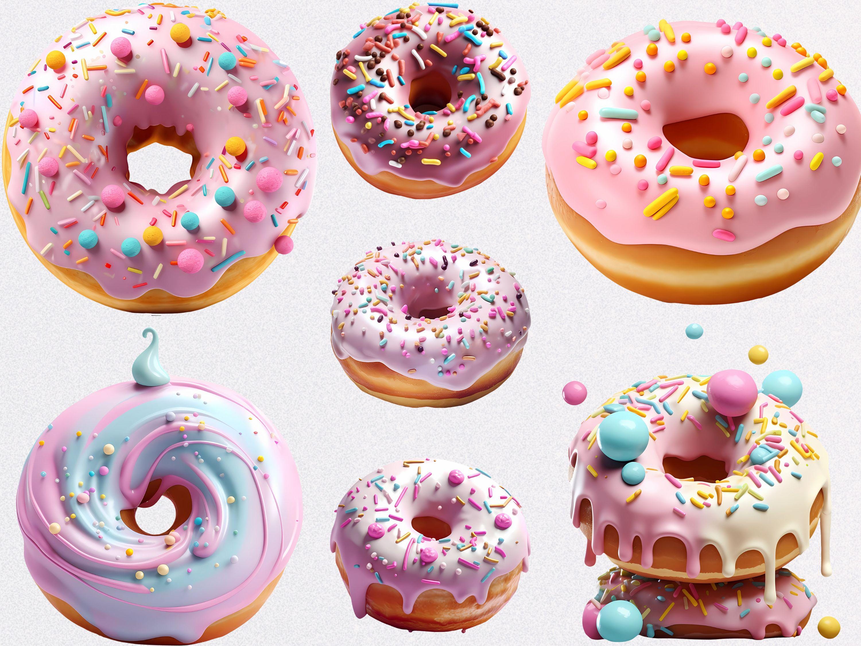 Donuts PNG, Donut Clipart, Beignet Clipart, Dessert Clip Art, Cake ...