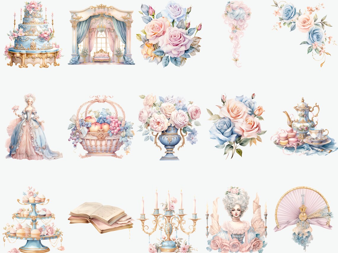 Marie Antoinette PNG, Watercolor Clipart, France PNG, Queen Clipart ...