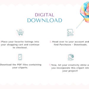 Watercolor Sweet Treats Clipart: Pastel Bakery PNG Set (digital ...