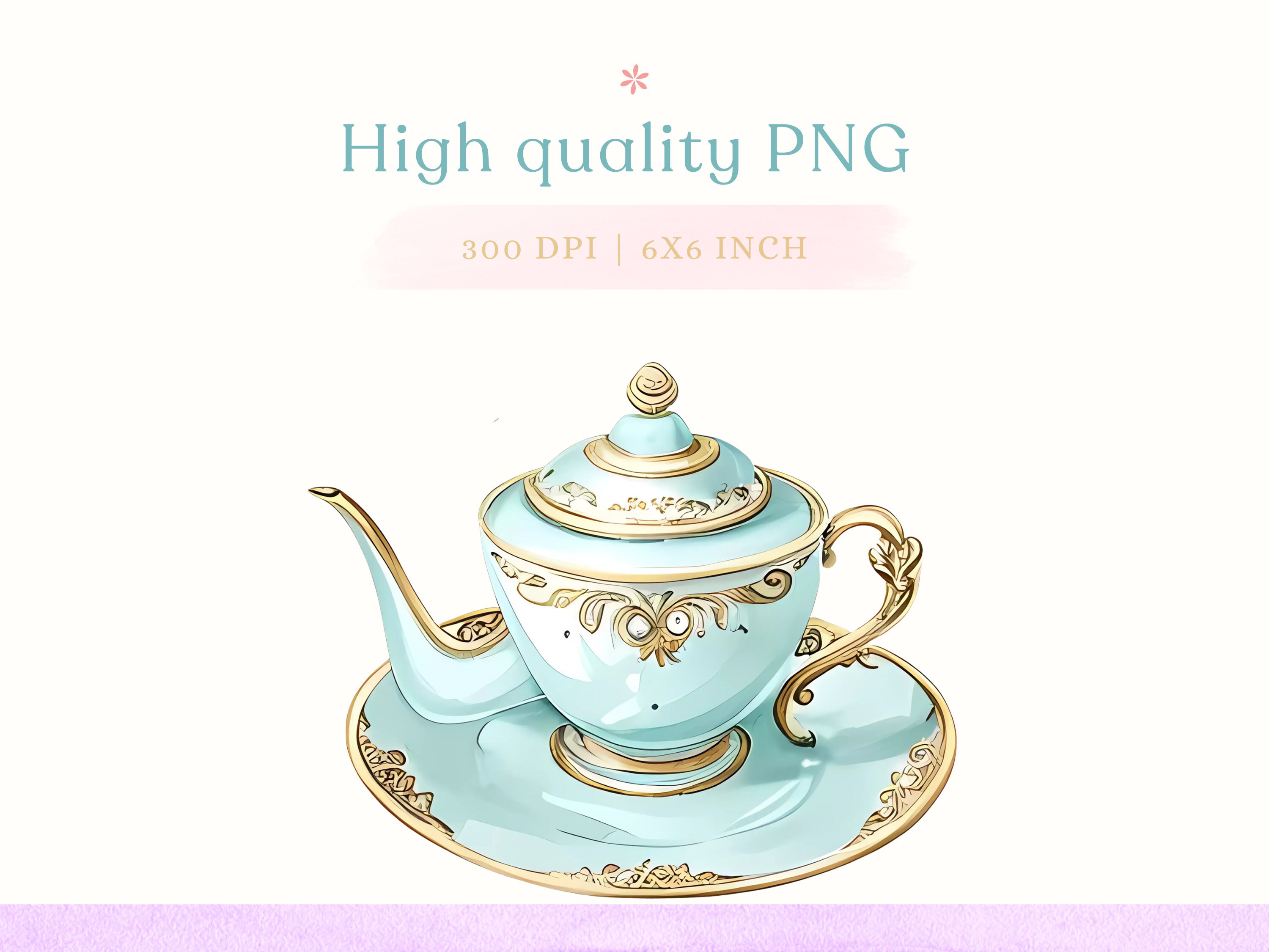 Macaron Tea Party Clipart, Blue Gold Tea PNG, Blue Macaron ...
