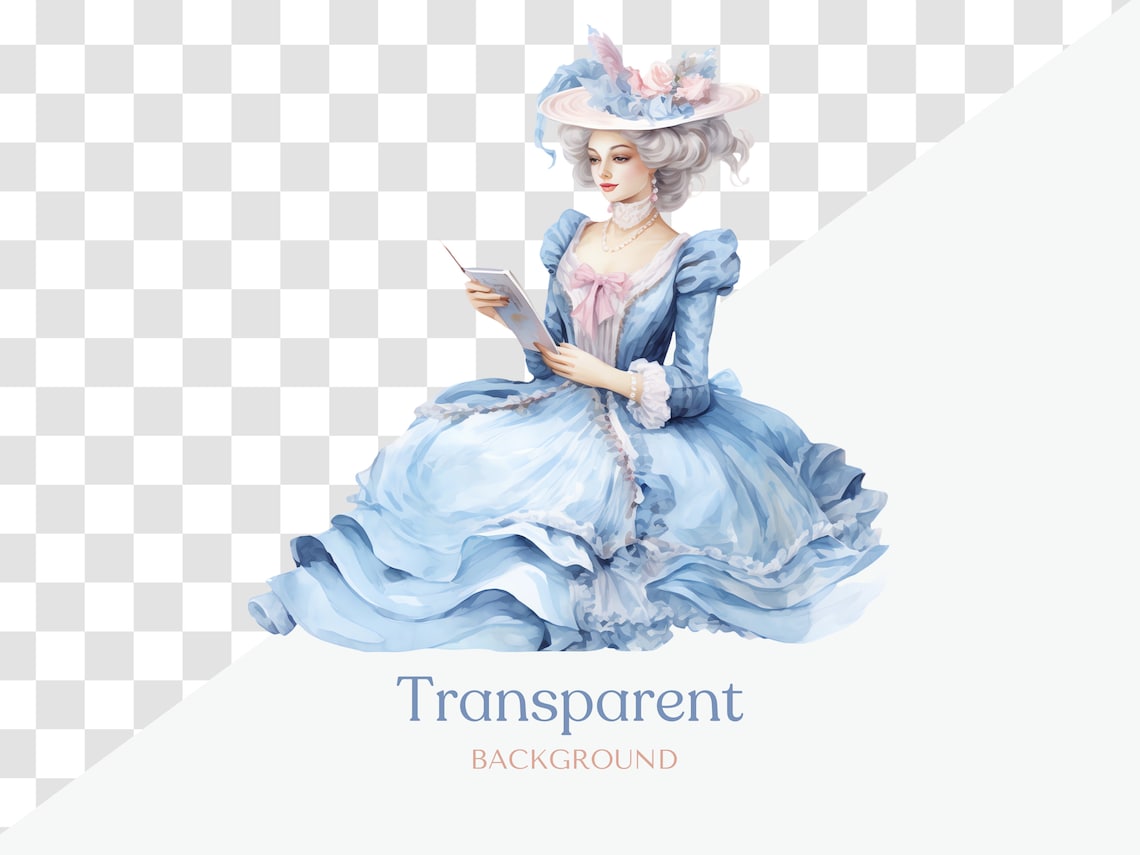Marie Antoinette PNG, Watercolor Clipart, France PNG, Queen Clipart ...