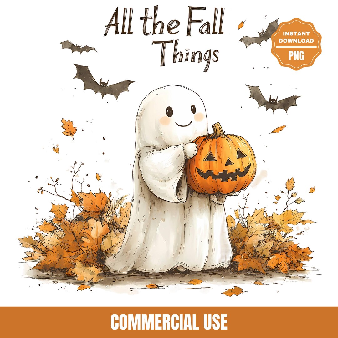 All the Fall Things Png Design, Halloween Sublimation Designs, Fall ...
