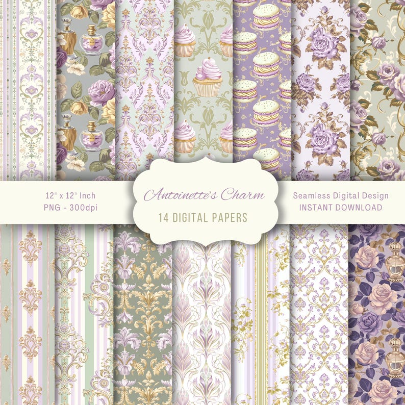 Rococo Floral Wall Png, Marie Antoinette Art, Rococo Print, Baroque ...