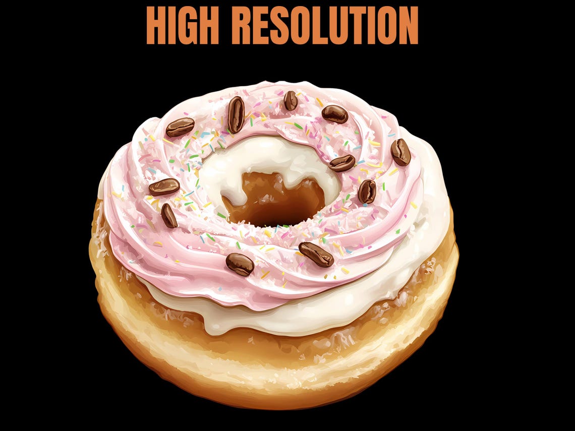 Beignet Clipart, Donuts PNG, Donut Clipart, Dessert Clip Art, Cake ...