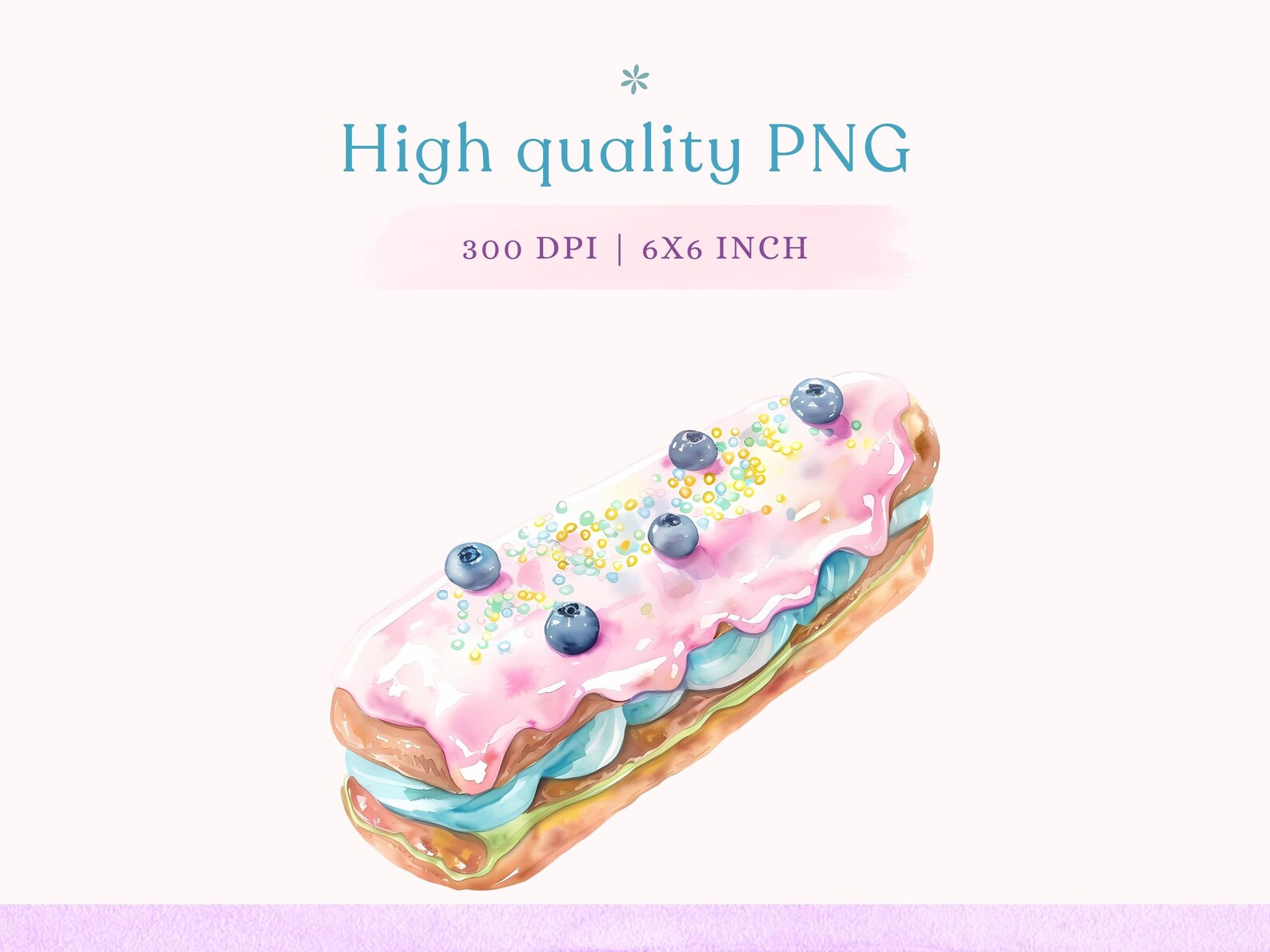 Sweet Treats PNG, Watercolor Sweet Clipart, Bakery Clipart, Bakery PNG ...