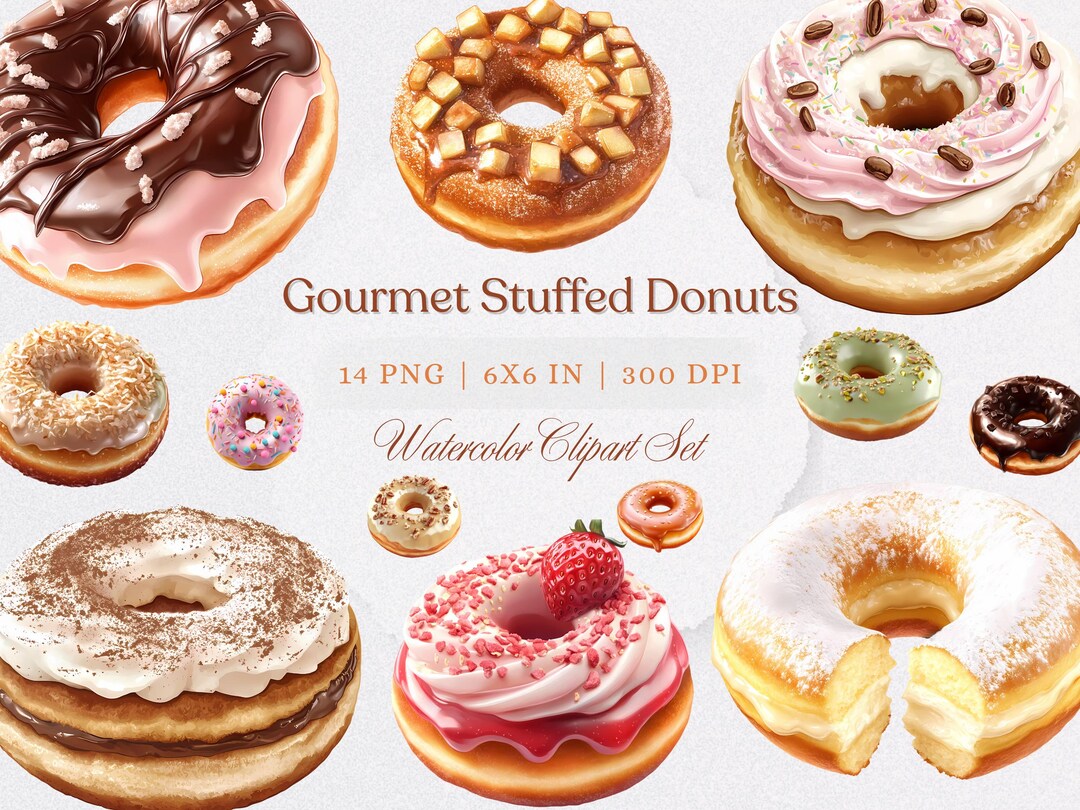 Beignet Clipart, Donuts PNG, Donut Clipart, Dessert Clip Art, Cake ...