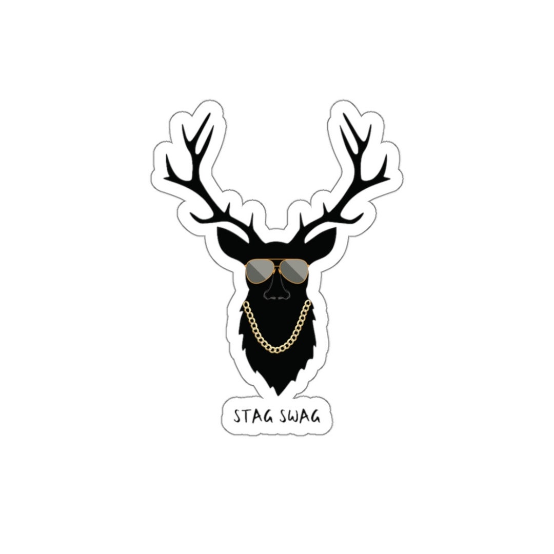Stag Swag Deer Sticker Big Buck Meme Sticker Gen Z Millennial Humor ...
