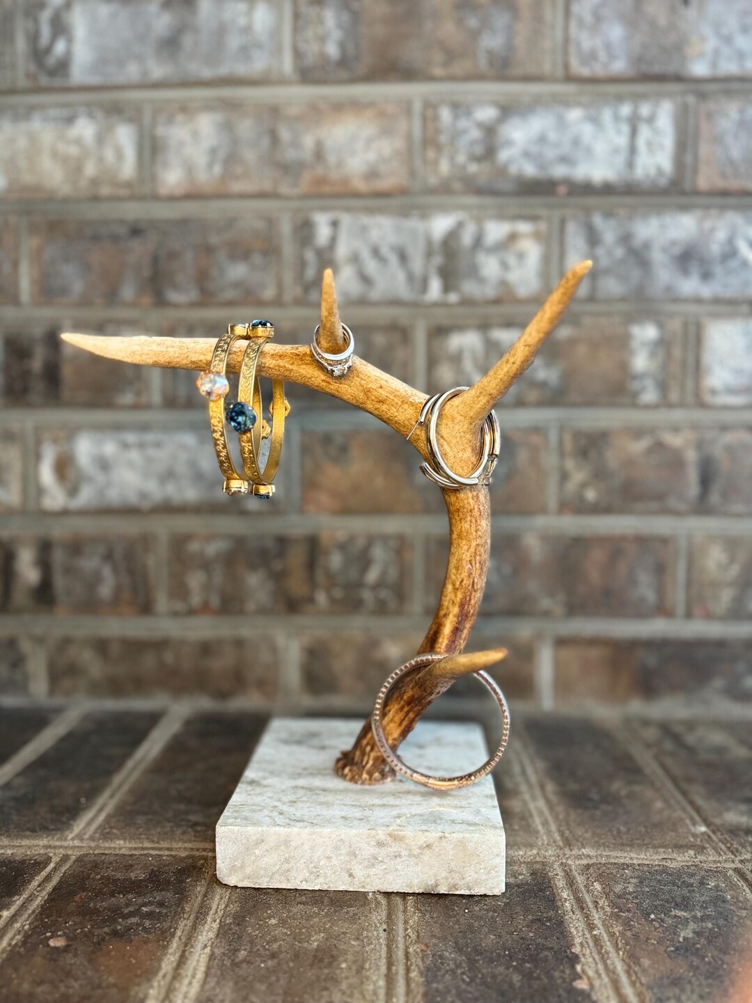 Antler Display Granite Base Home Decor Accent, Antlers, Wall Art, Ring ...