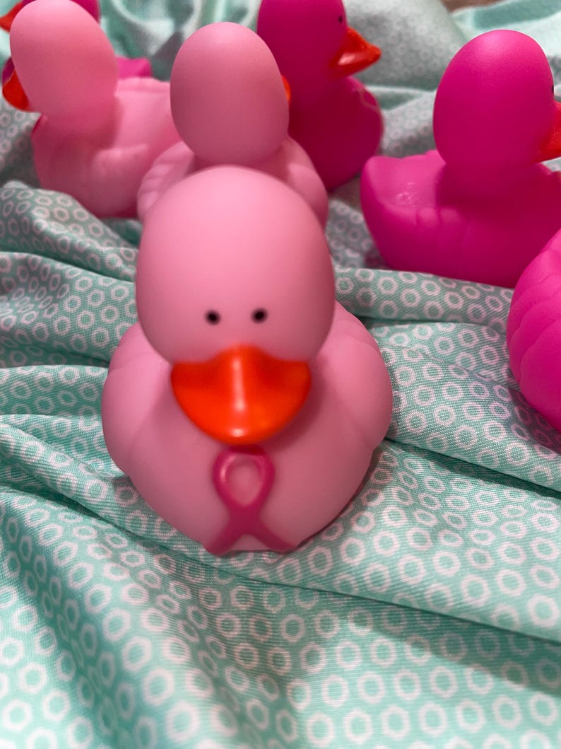 Rubber Duck Set of 2 Pink Breast Cancer Awareness Party Supplies Game ...