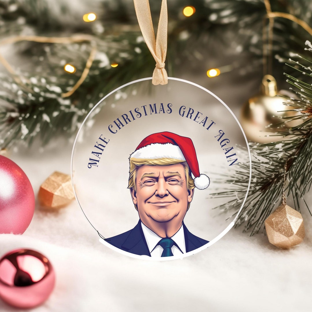 Trump Christmas Ornament, President Trump Santa Christmas Tree ...