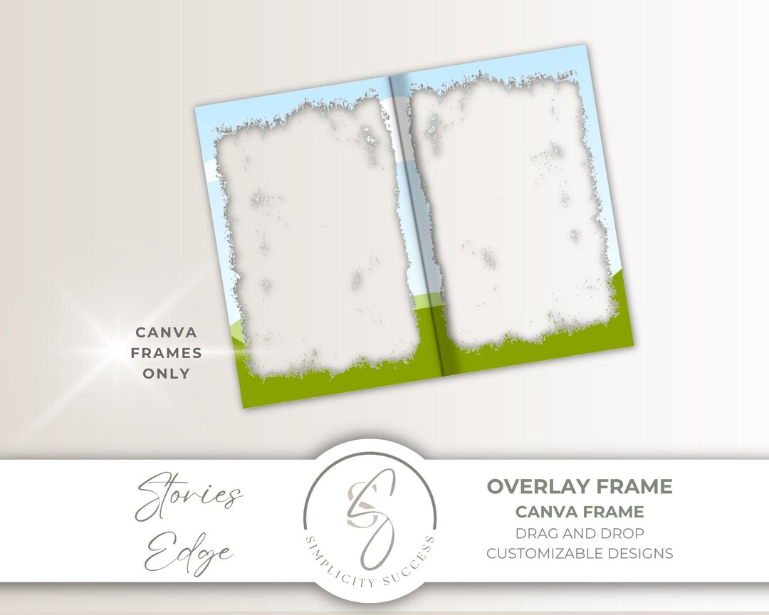 Stories Edge Frame Editable Overlay Template in Canva to Create Unique ...